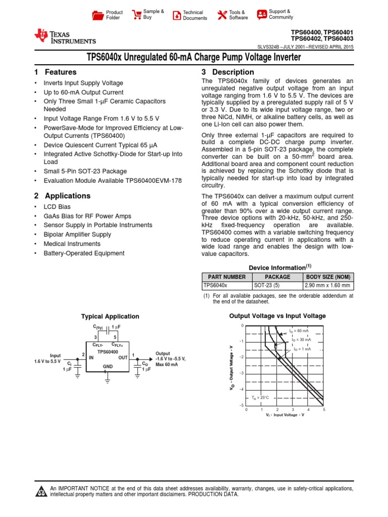 Tps 60403 | PDF | Electrostatic Discharge | Capacitor