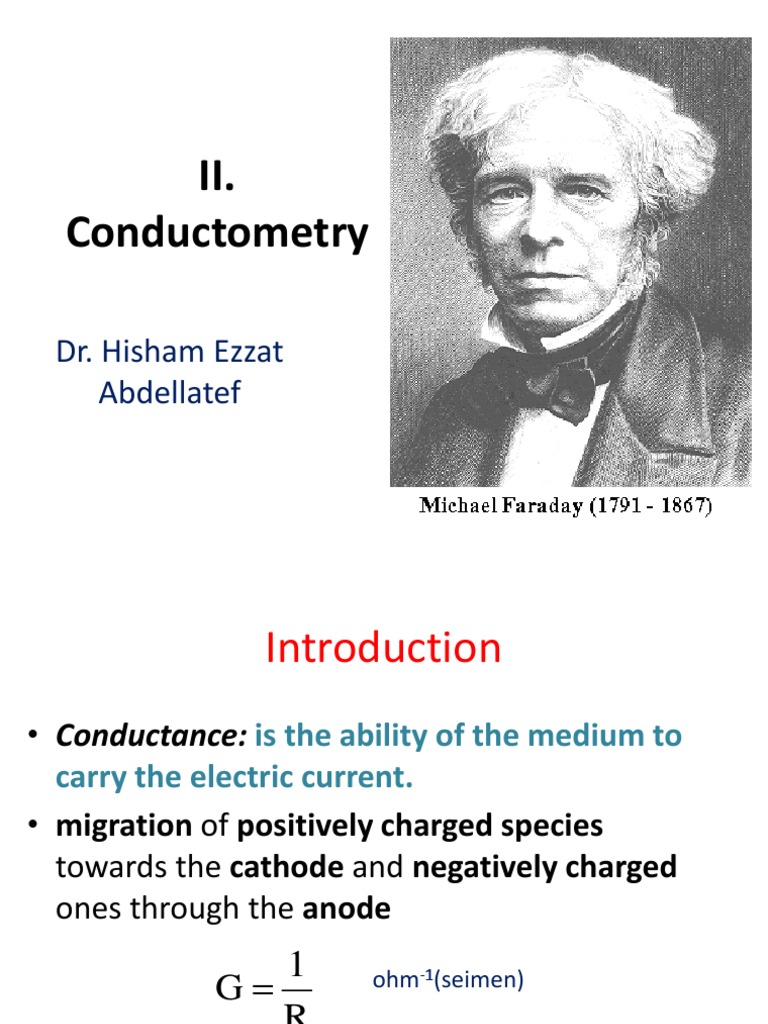 Conductometry - Dr. Hisham Ezzat Abdellatef | PDF | Titration | Chemistry