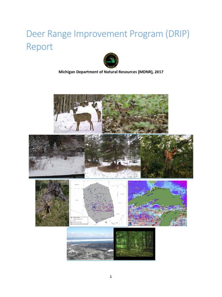 Deer Range Improvement Program (DRIP) : Michigan Department of Natural ...