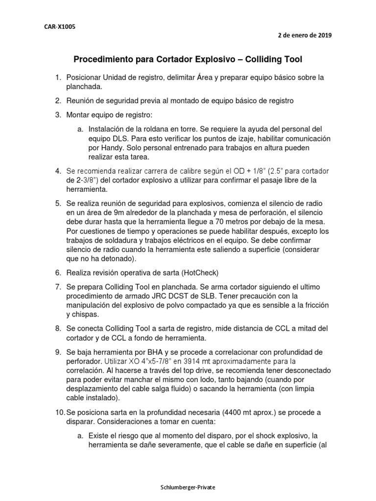 Procedimiento para Colliding Tool | PDF | Agitación | Naturaleza