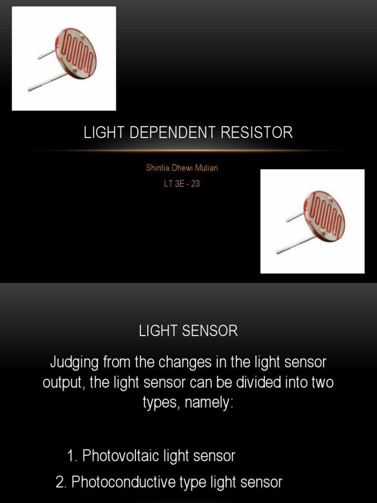 Understanding Light Dependent Resistors | PDF | Science & Mathematics