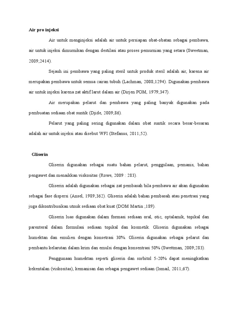 Air Pro Injeksi | PDF