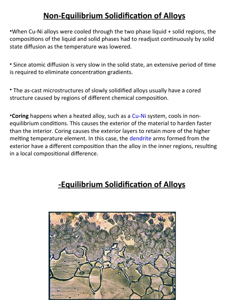 Non-Equilibrium Solidification of Alloys | PDF | Freezing | Alloy