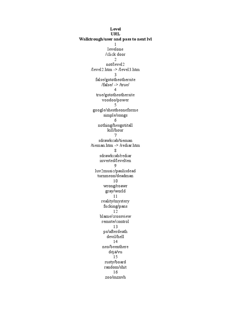 Notpron Walkthrough | PDF