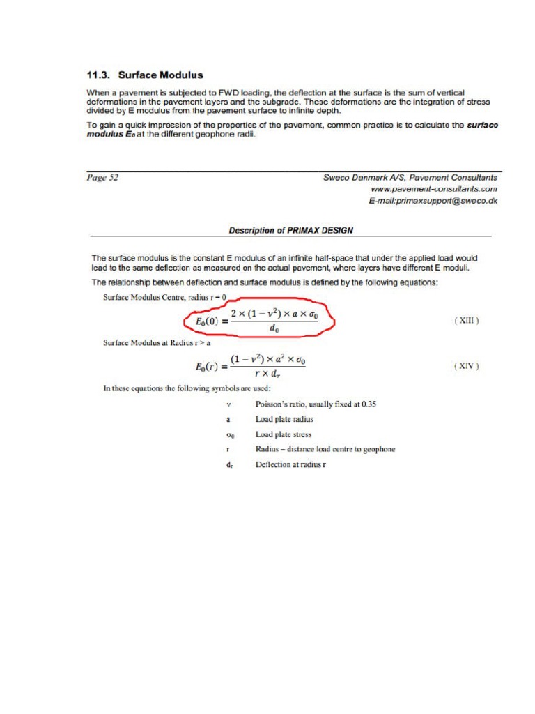 Surface Modulus | PDF