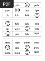 Dictado Letra P | PDF