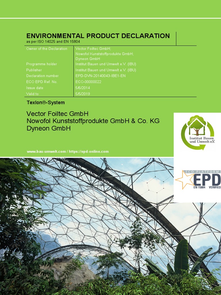 Texlon System | PDF | Recycling | Life Cycle Assessment