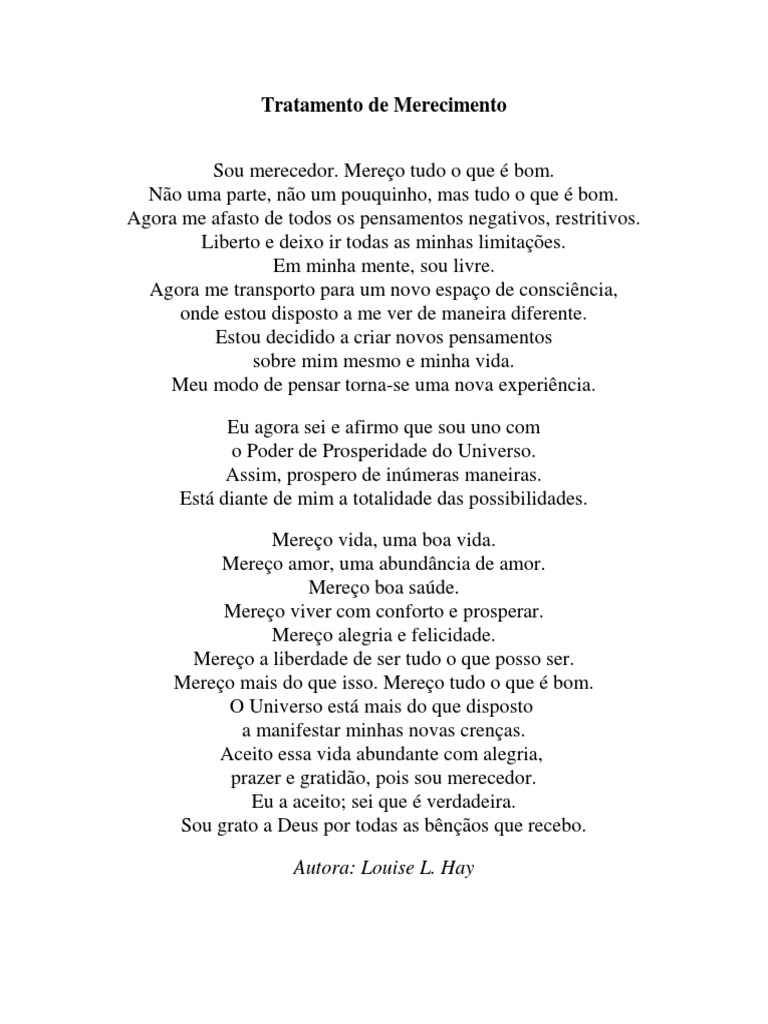 Tratamento de Merecimento | PDF