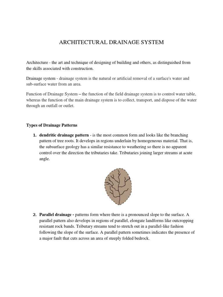 Architectural Drainage System | PDF | Drainage | Hydrology And Urban ...