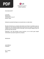 Modelo: Carta Estilo Bloque | PDF