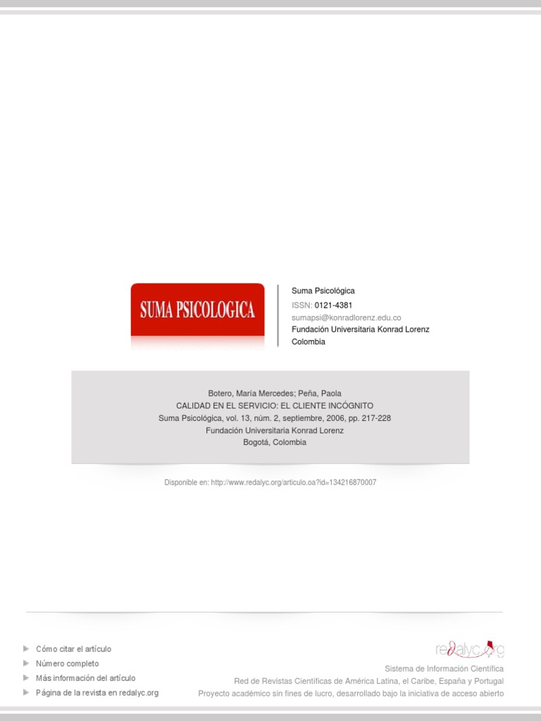 Cliente Incognito-Paper PDF | PDF | Cliente | Calidad (comercial)