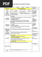 English Lesson Plan Form 1 2019 | PDF | Lesson Plan | Curriculum