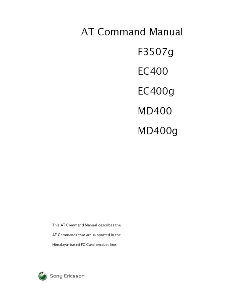 M400-AT Command | Download Free PDF | Command Line Interface | General ...