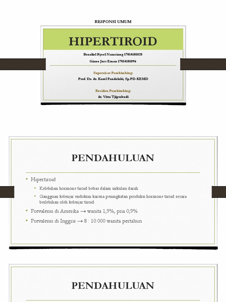 Hipertiroid PDF | PDF