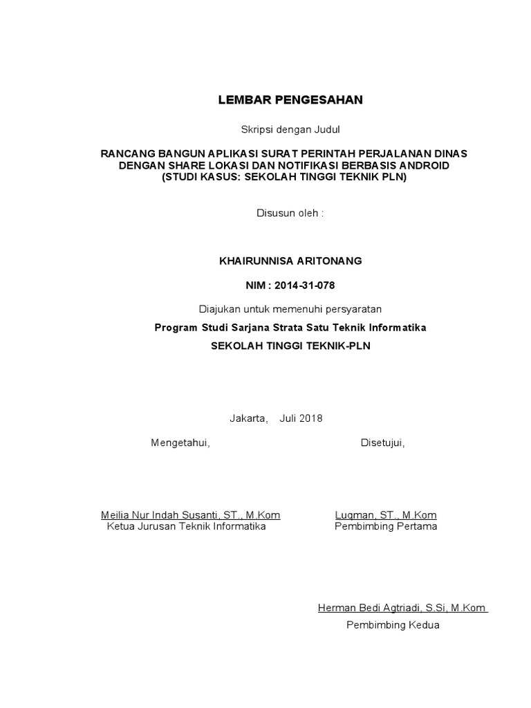 Skripsi SPPD Icha Asli (FIX) | PDF