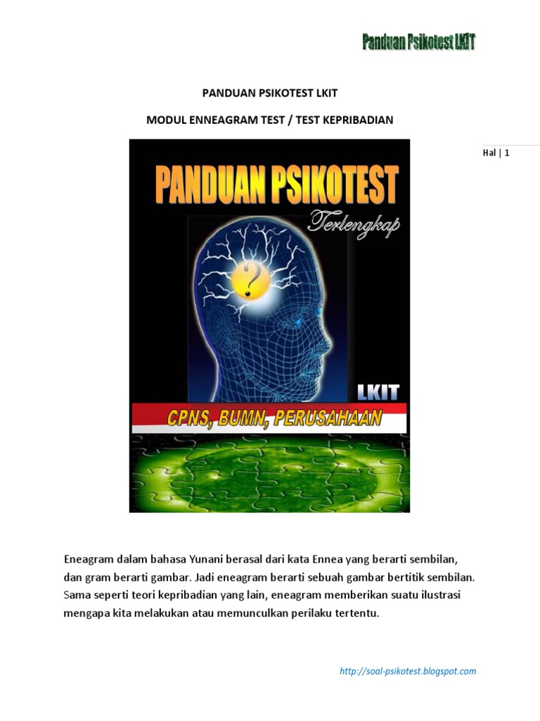 Pandu An Psi Ko Test LK It Enneagram | PDF