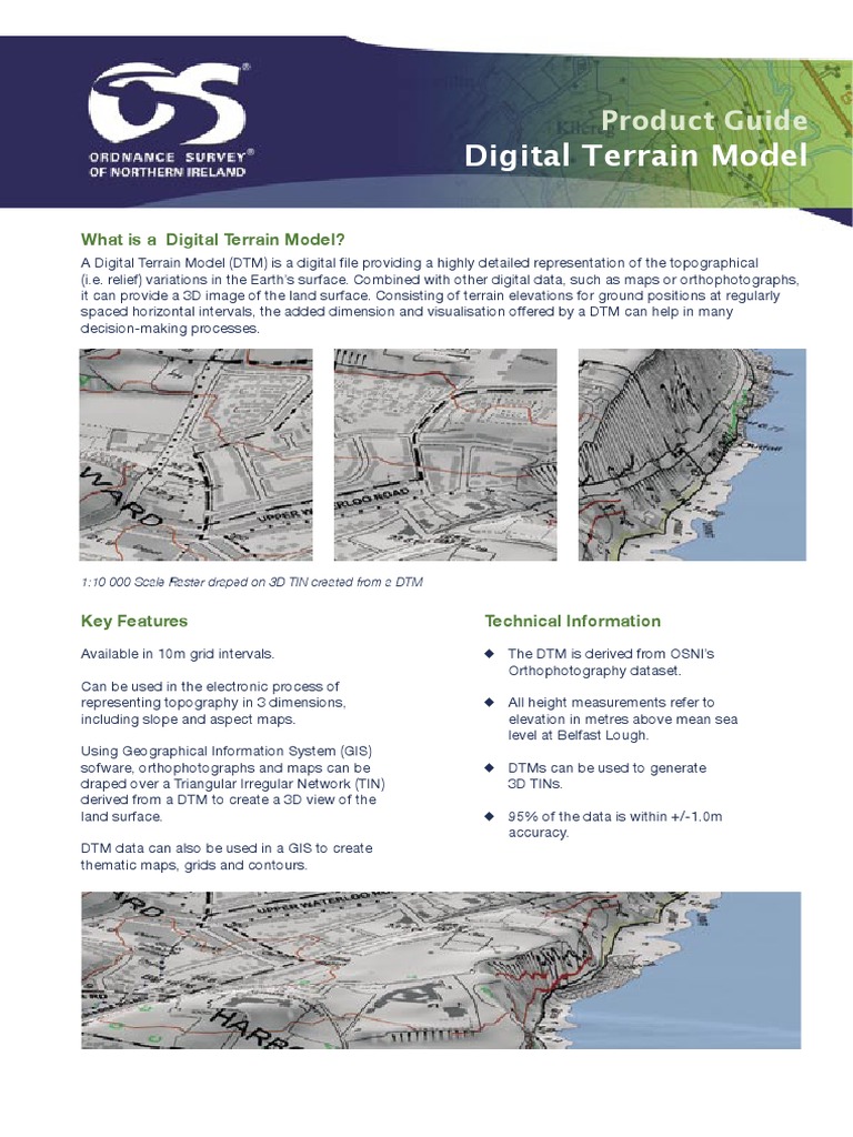 Productguide Digital Terrain Model | PDF | Topography | Geographic ...