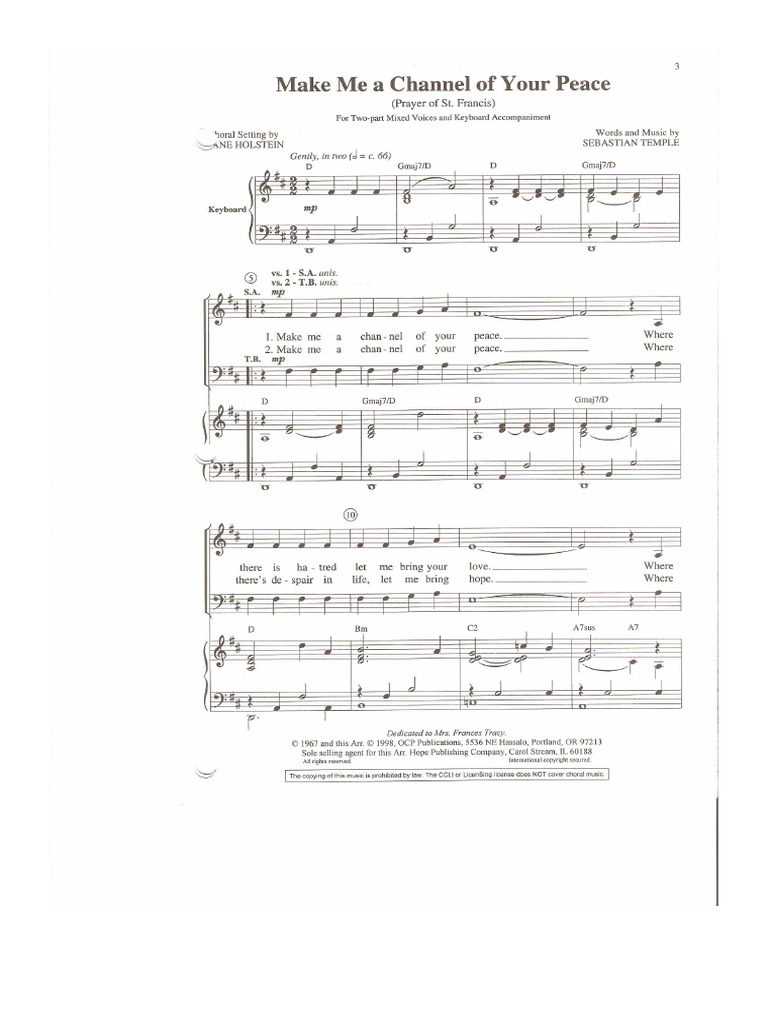 Make Me A Channel of Your Peace | PDF