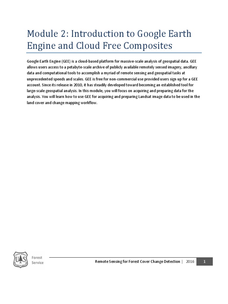 Module2 Intro Google Earth Engine Exercise | PDF | Java Script | Remote ...