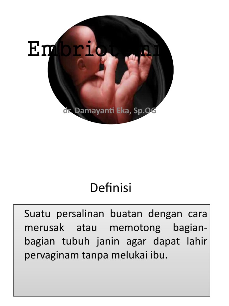 Embriotomi | PDF | Kesehatan Holistik