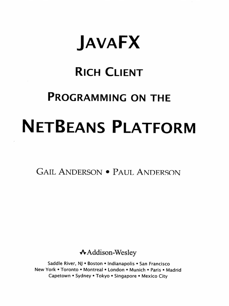 Javafx: Netbeans Platform | PDF | Net Beans | Applications & Software