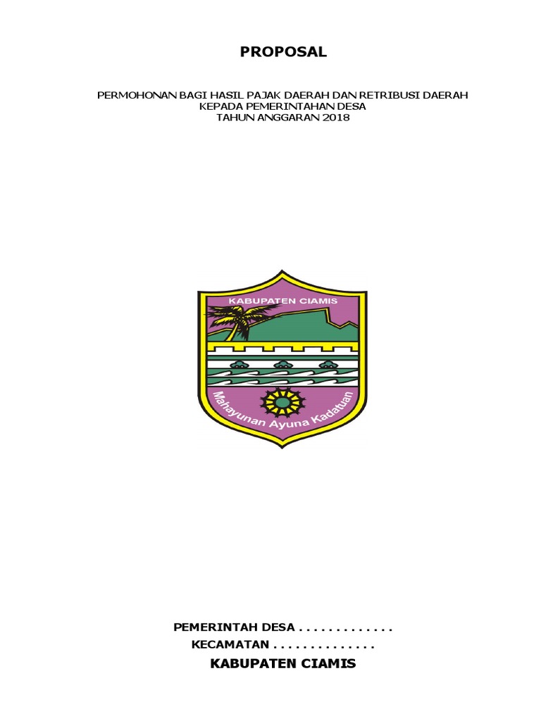 Contoh Proposal Tahun 2018 Edit | PDF