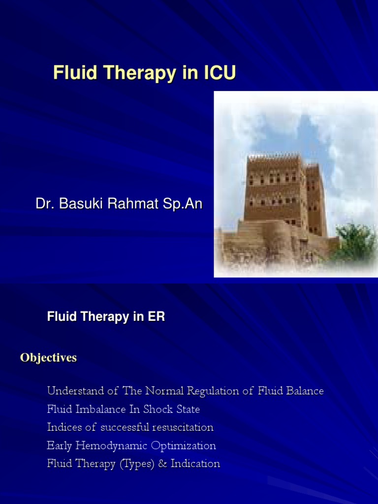 Fluid Therapy and Shock Management in ICU | PDF | Shock (Circulatory ...