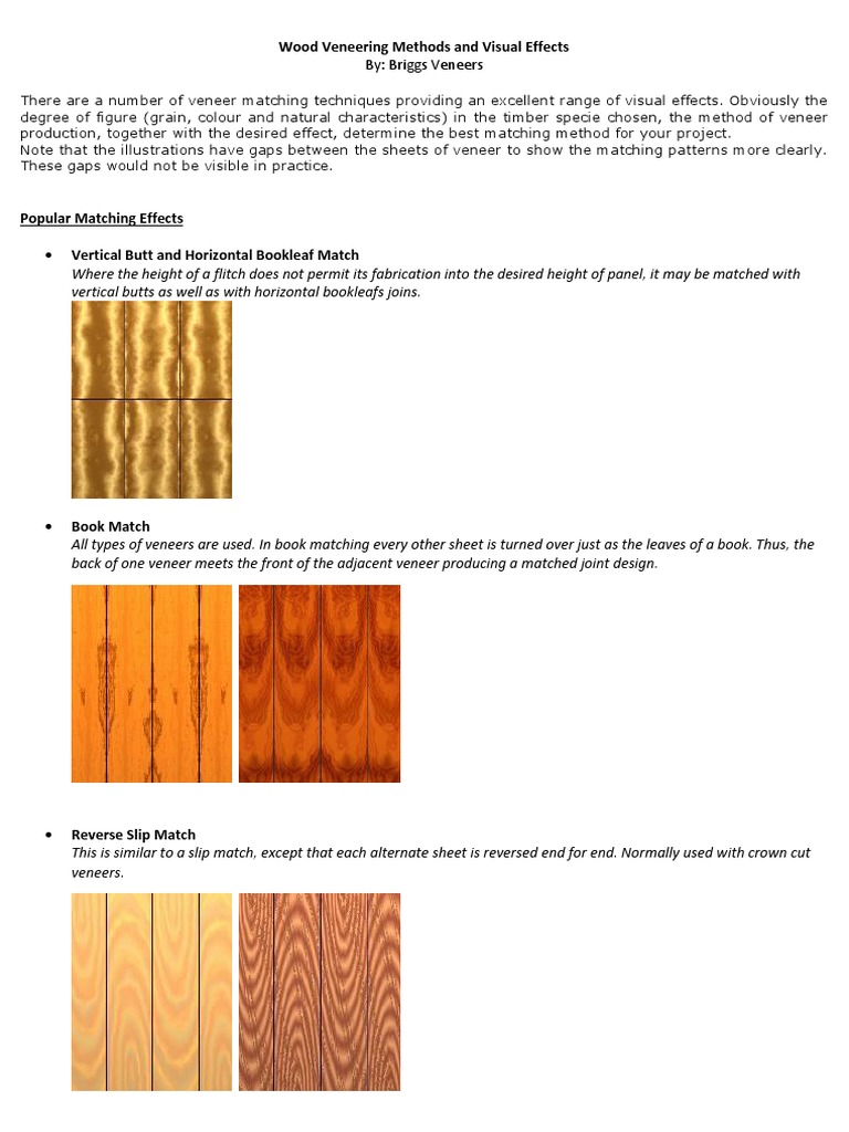 Wood Veneering Methods and Visual Effects | PDF | Wood Veneer | Wood