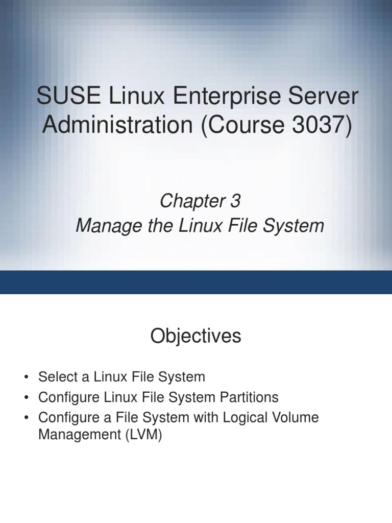 Configuring and Managing Linux File Systems | PDF | File System | Backup
