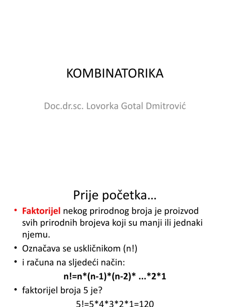 4 Kombinatorika | PDF