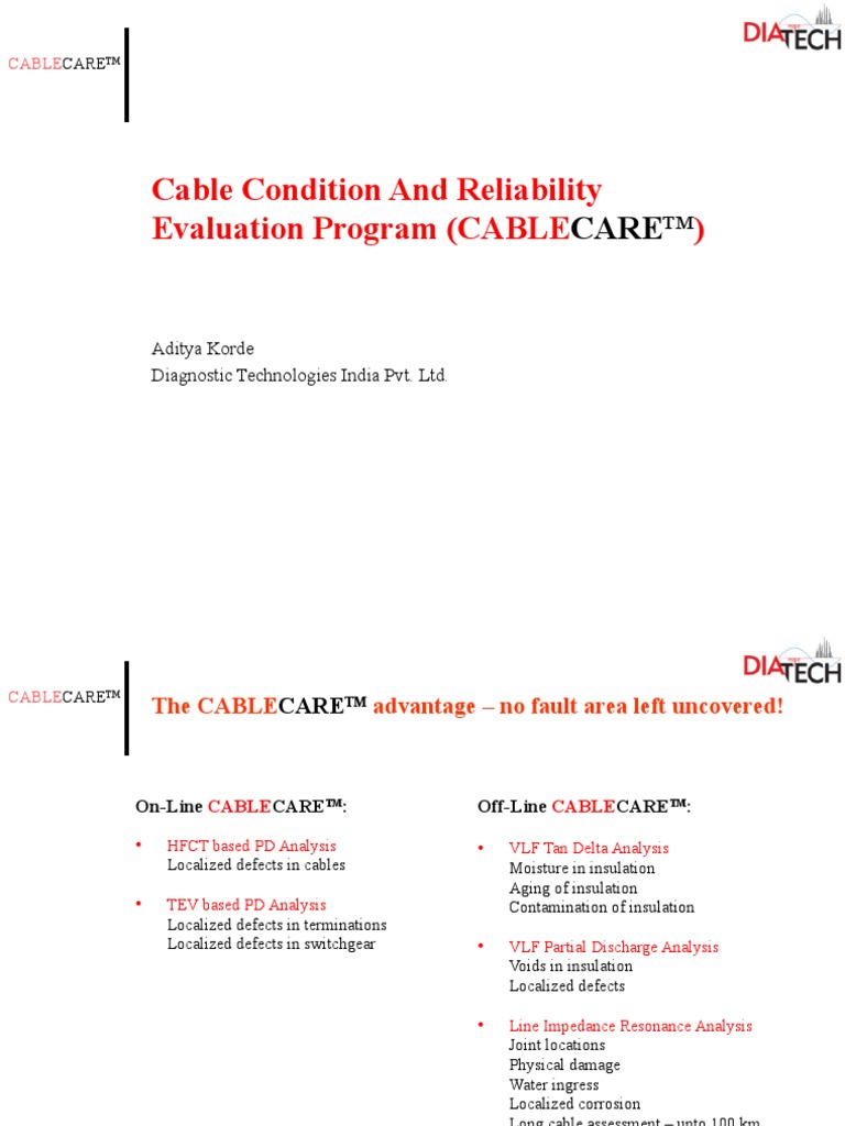 Cable Condition and Reliability Evaluation Program (CABLE) | PDF ...