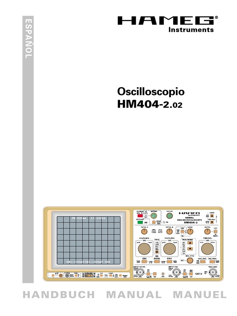 HM404 2 Espanol | PDF | Corriente alterna | Medición