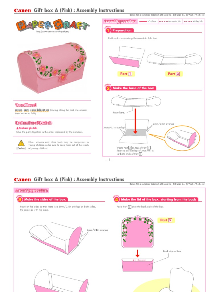 Gift Box Papercraft | PDF