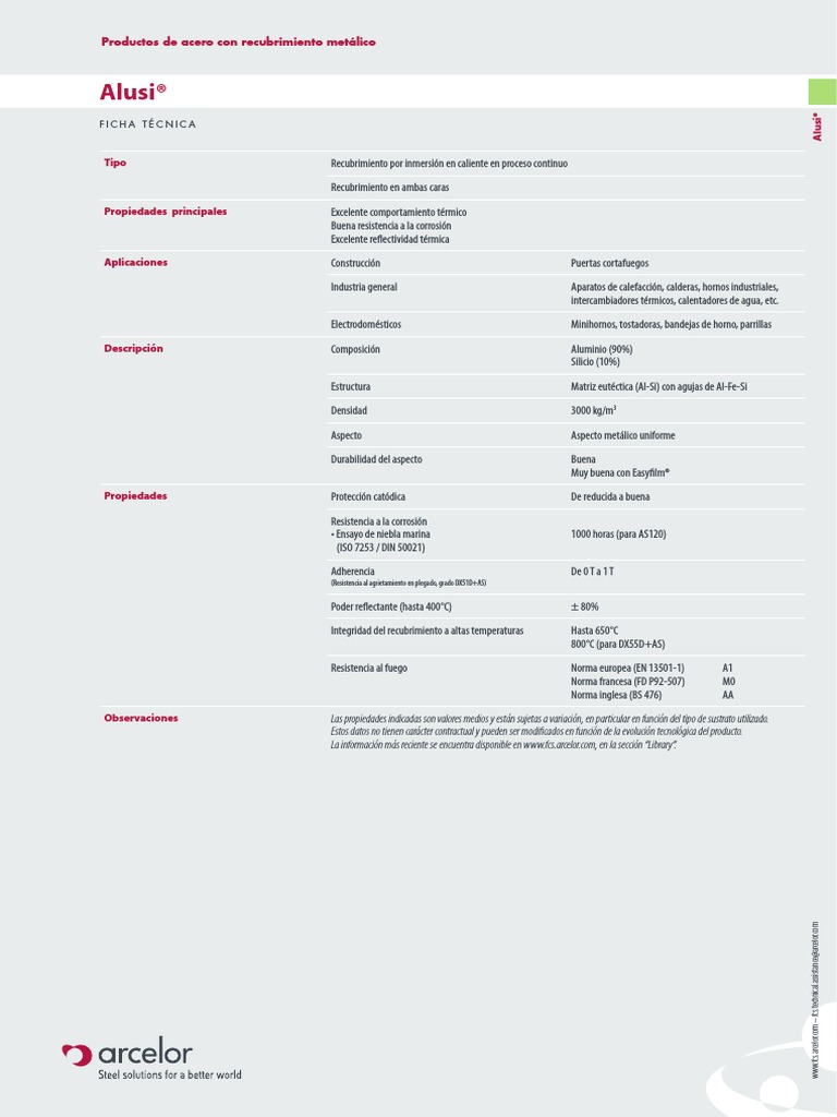 Metalliccoated Datasheets ES PDF | PDF | Revestimiento | Aluminio