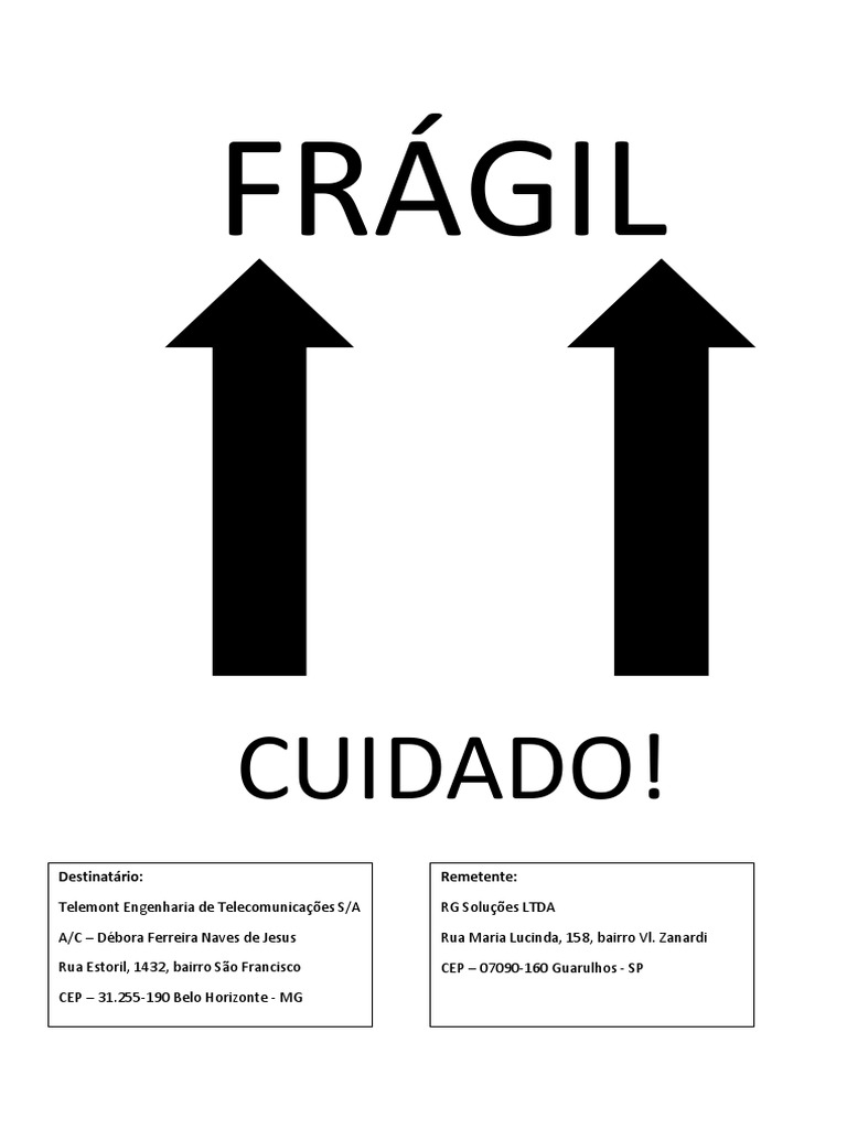 Etiqueta Fragil | PDF