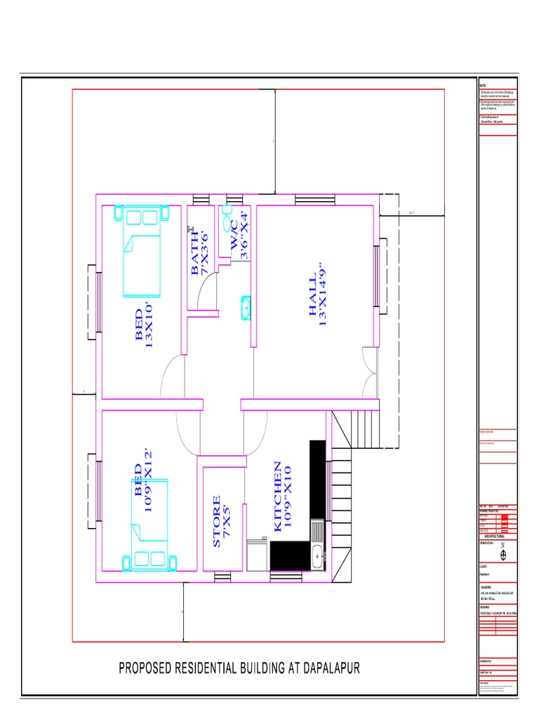Architectural: Rev No Date Description Drawing Issued For | PDF ...