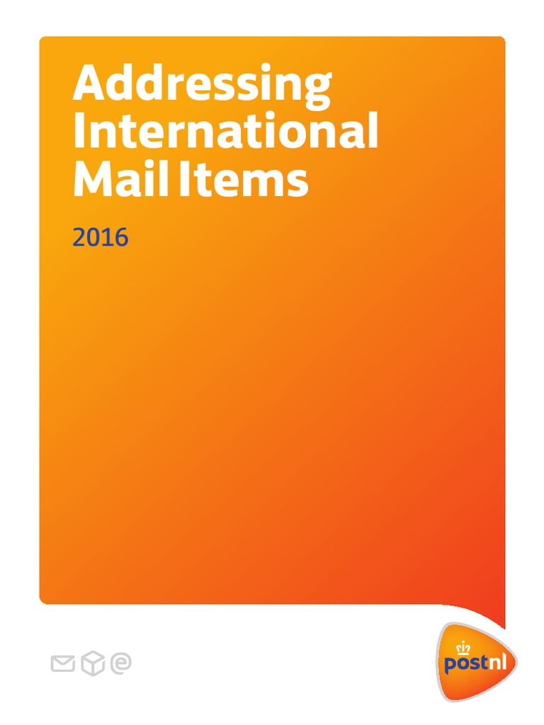 Addressing International Mail Items | PDF | Mail | Address (Geography)