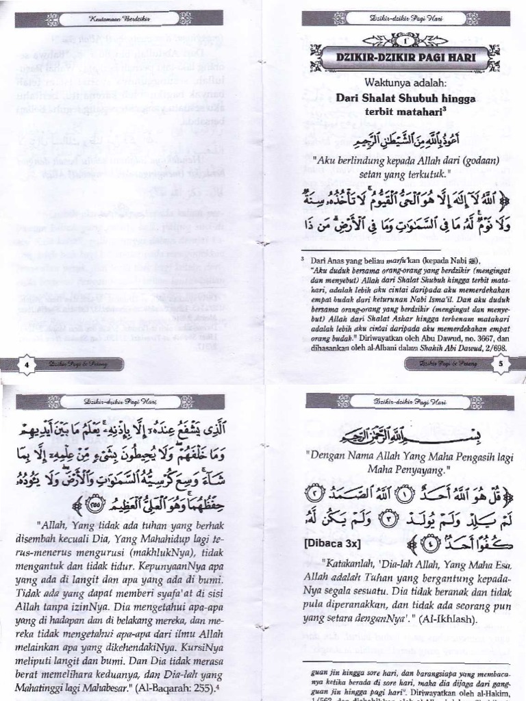 Zikir Pagi Petang | PDF