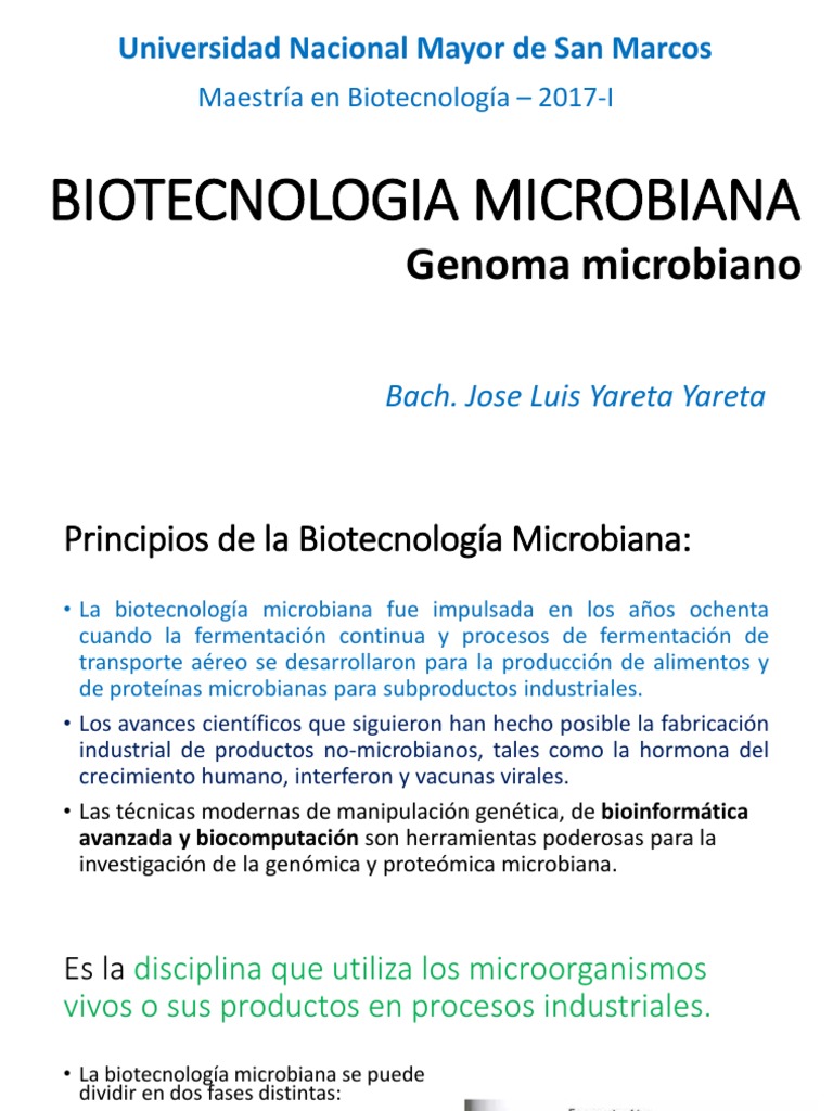 Avances y Aplicaciones de la Biotecnología Microbiana | PDF | Biotecnología | Ingeniería genética