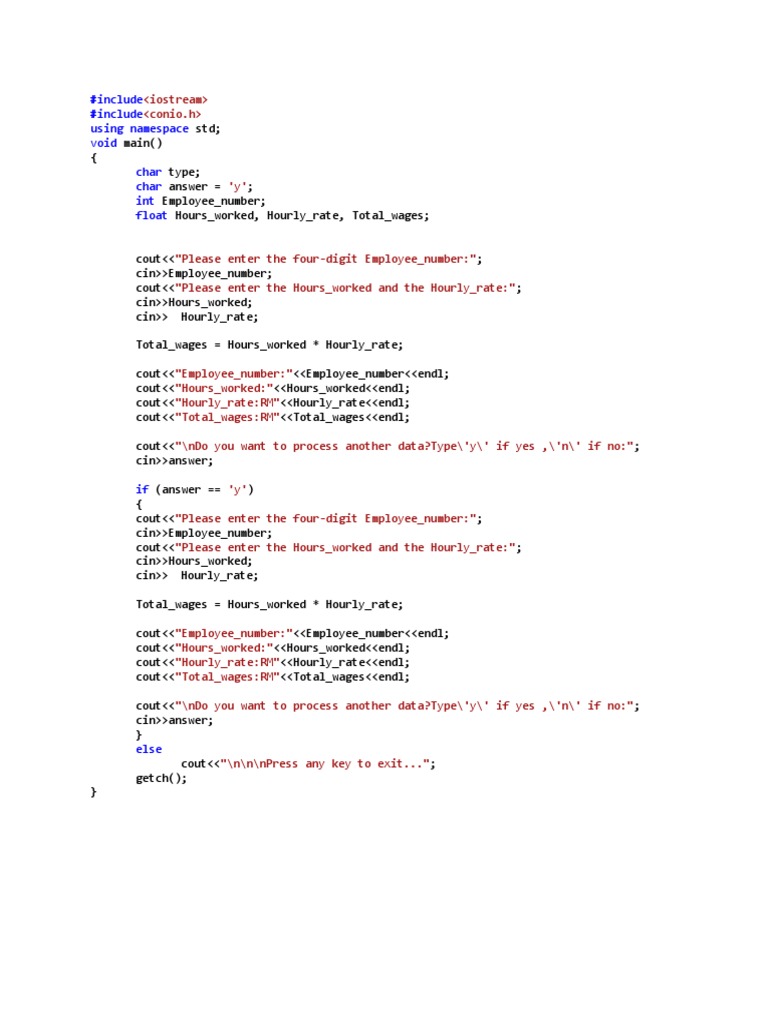 #Include #Include Using Namespace Void Char Char Int Float | PDF