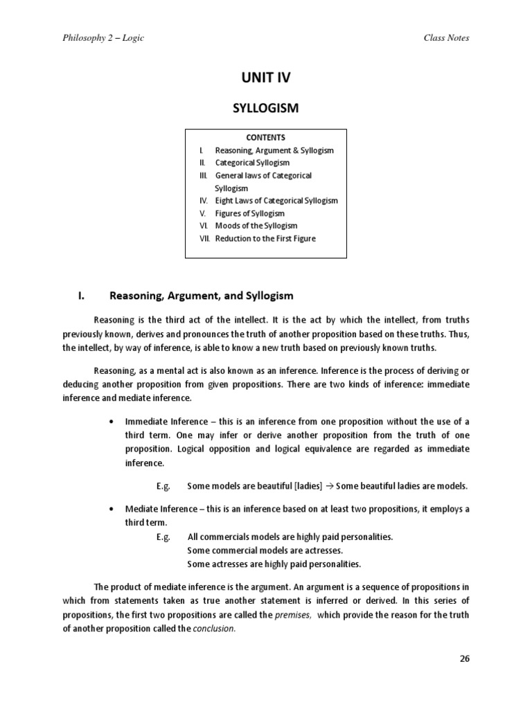 Unit Iv | PDF | Argument | Deductive Reasoning
