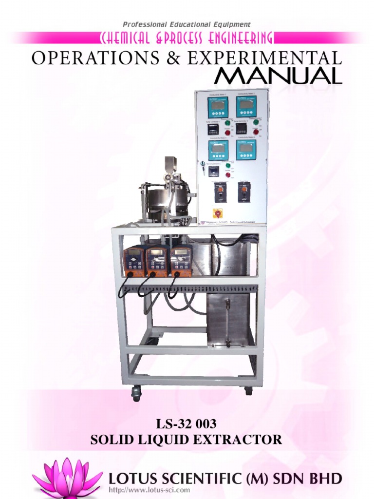 LS-32003 Solid Liquid Extraction 80415 | PDF | Solution | Solubility