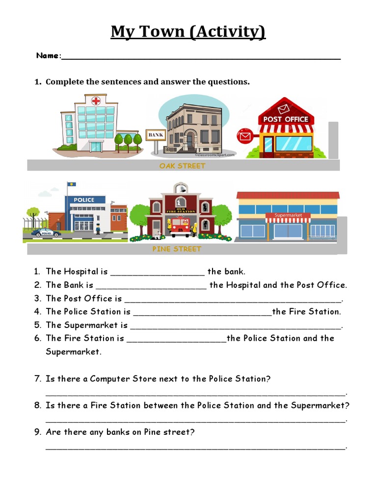 Backpack 2 My Town Worksheet Reading Comprehension Exercises Worksheet ...
