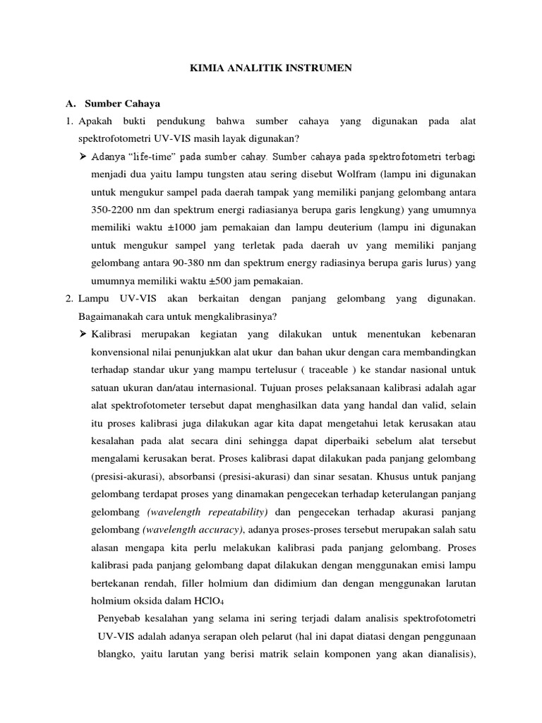 Kimia Instrumen | PDF | Griya & Taman