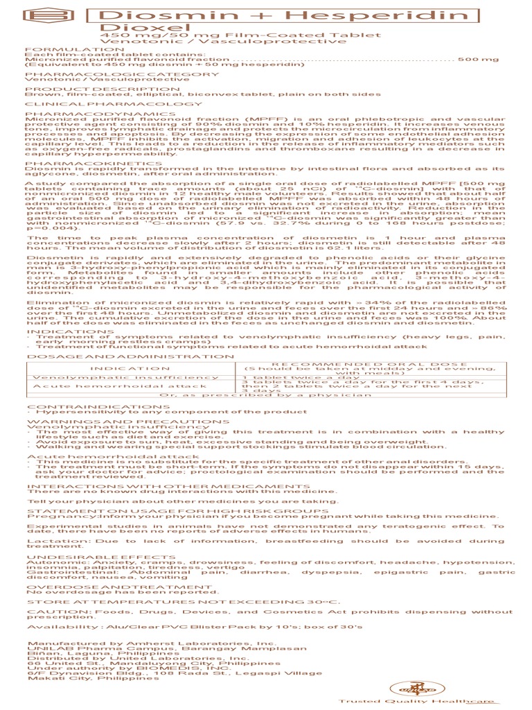 Dioxel | PDF | Drugs | Medical Specialties
