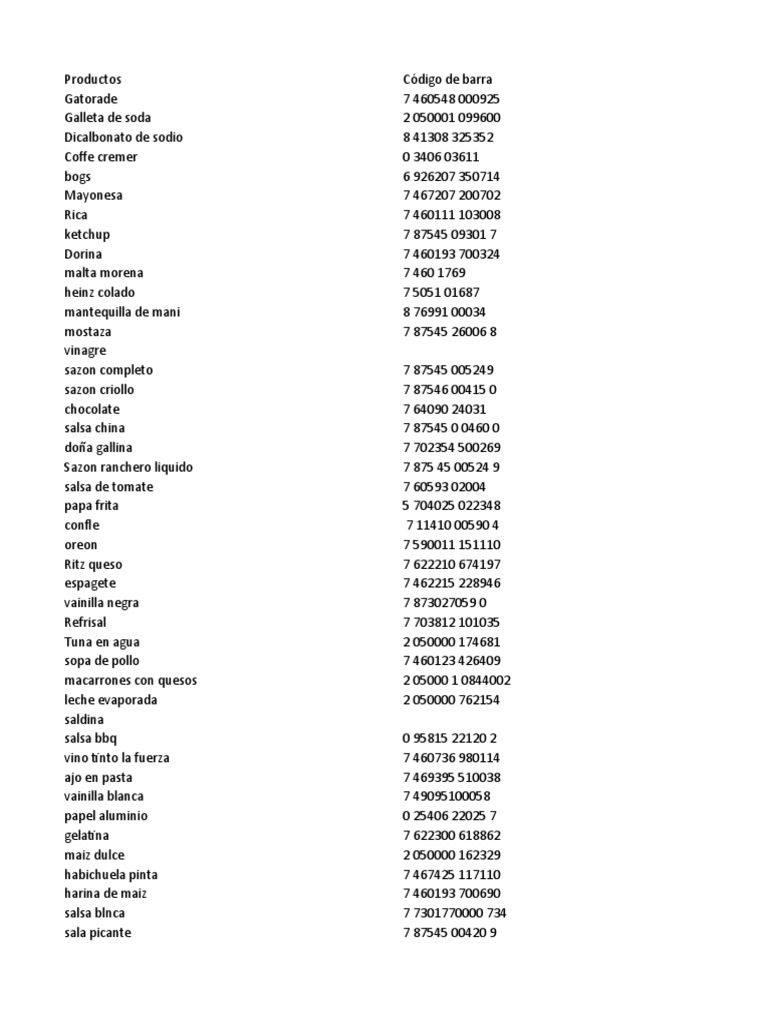 Genesis Base de Datos | PDF | Salsa | Comida y bebida