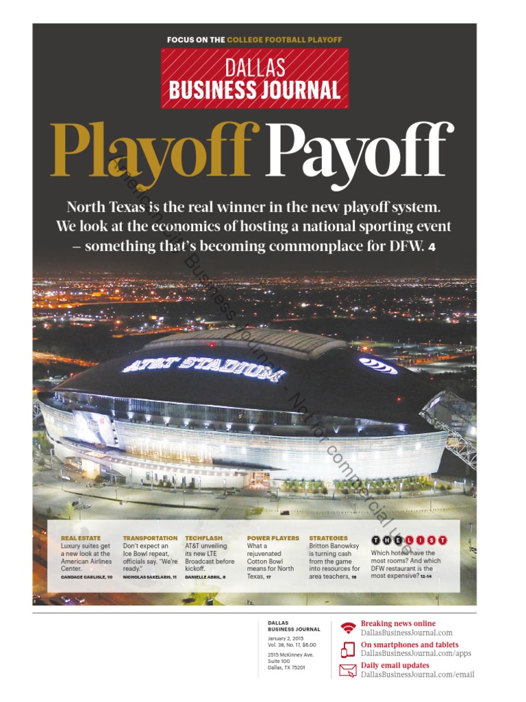 Dallas Business Journal 20150102 - Si | PDF | College Football Playoff ...