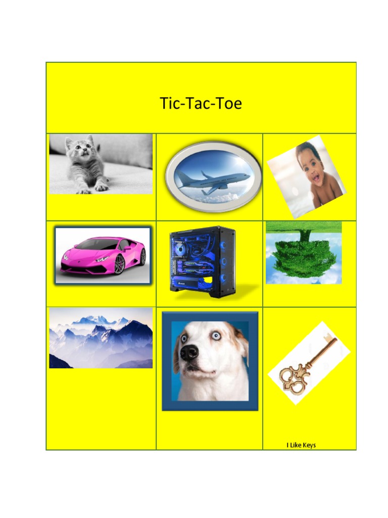 Tic-Tac-Toe: I Like Keys | PDF