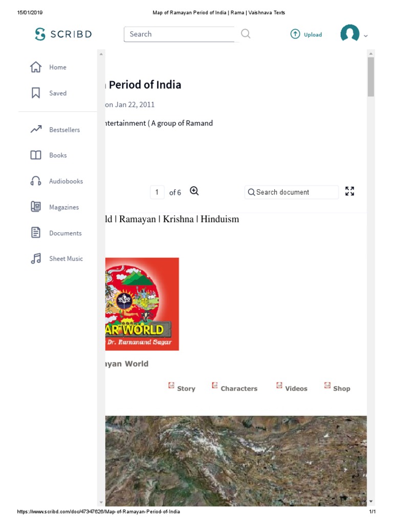 Map of Ramayan Period of India: Download | PDF