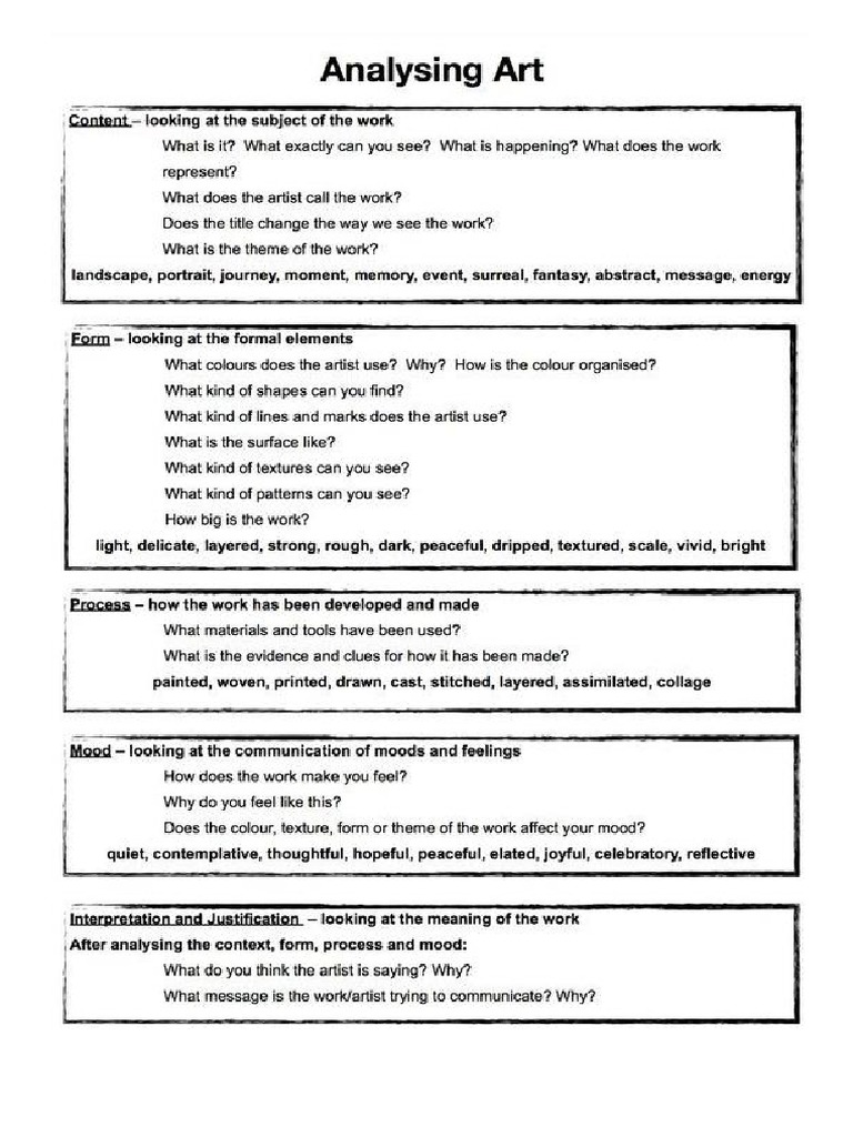 Content Form Mood Process | PDF